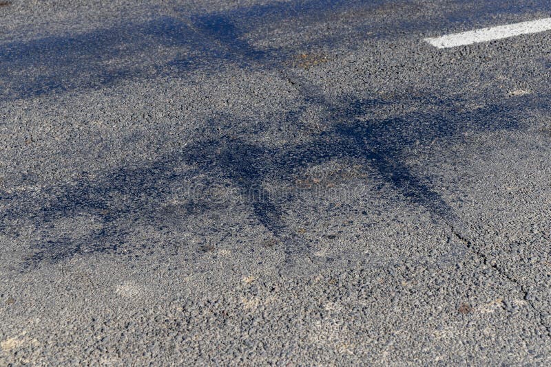 Details of the Paved Highway , Close Up Stock Image - Image of asphalt ...