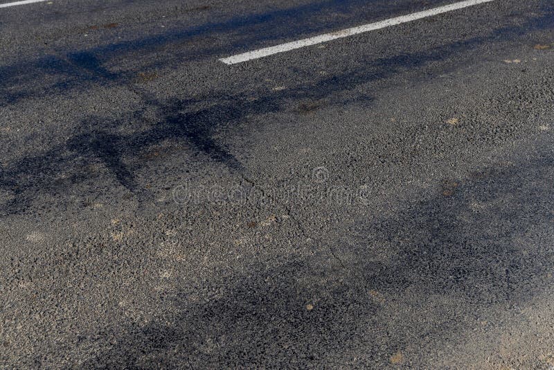 Details of the Paved Highway , Close Up Stock Image - Image of ground ...