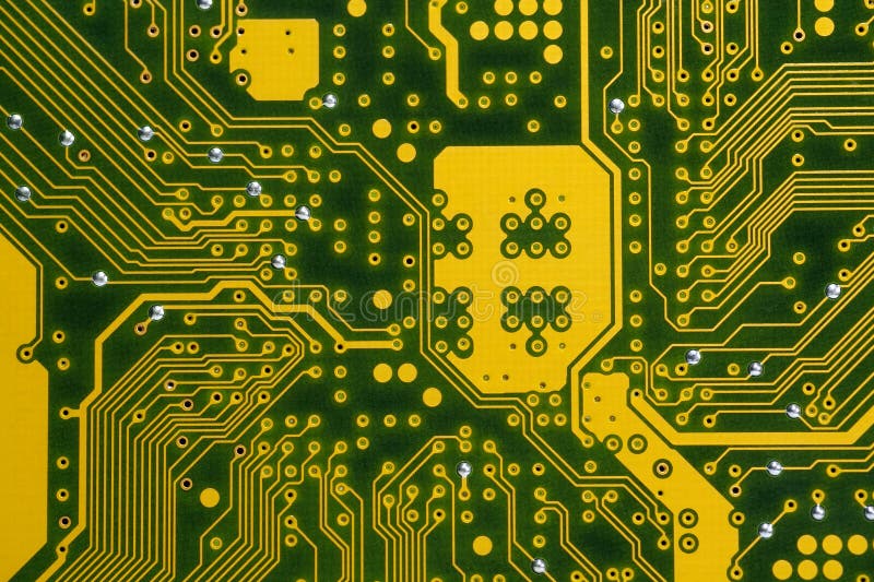 Details of Personal Computer Mainboard. Computer Motherboard, Close-up ...