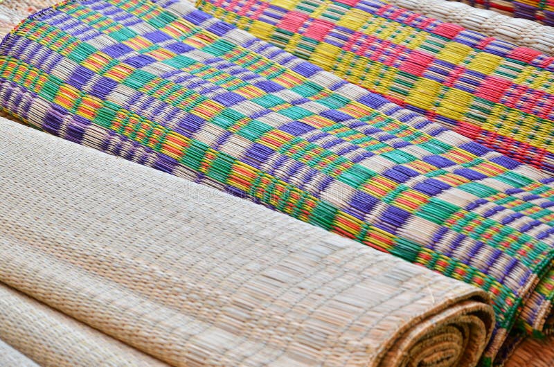 Beautiful Pattern of Colored Papyrus Mat Texture Stock Image - Image of ...