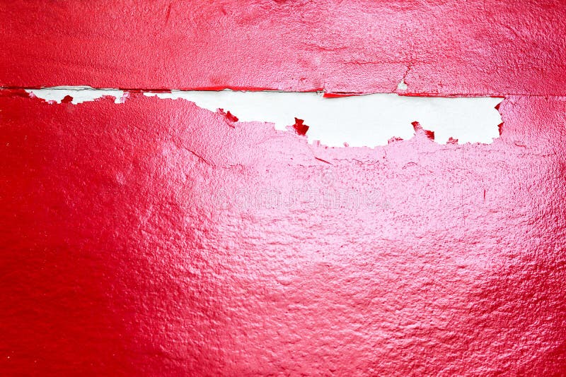 Details of a Red Cement Wall Damage .- Texture and Background. Stock ...