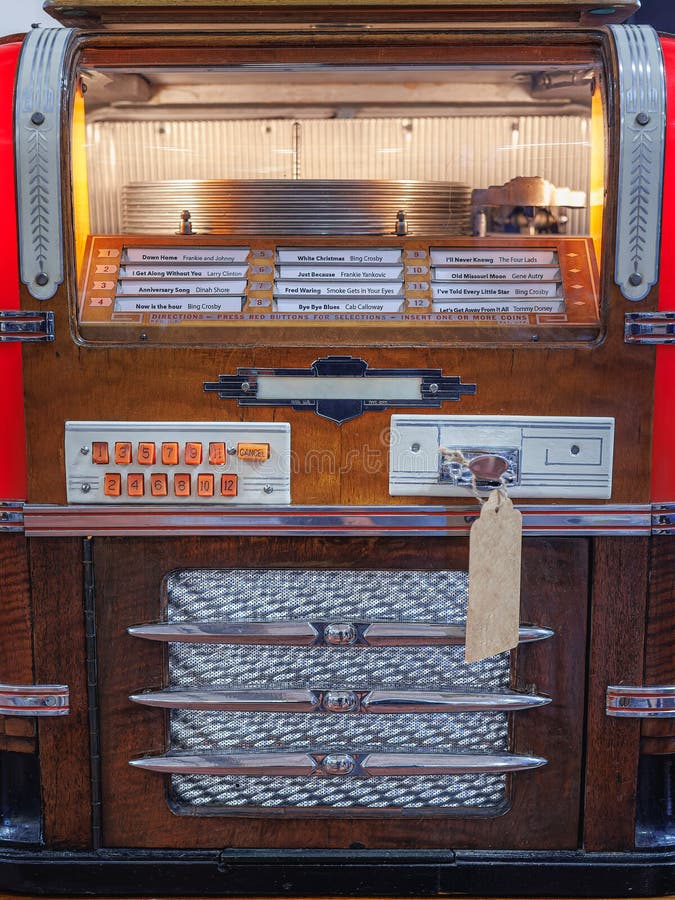 Details of Retro Jukebox: Music and Dance in the 1940s and 1950s Editorial Photography - Image ...