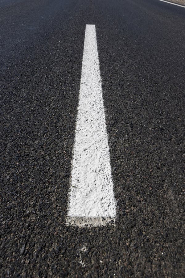 Details of Road Markings on the Road for Traffic Control Stock Image ...