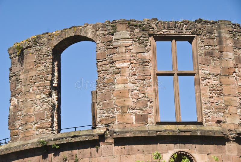 Details of ruined castle stock photo. Image of looking - 7502374
