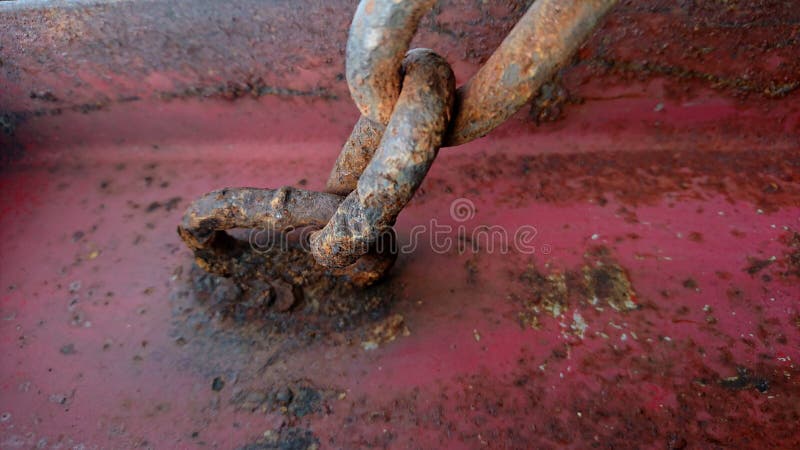 Details of Rusty and Broken Iron Chains Stock Image - Image of metal ...