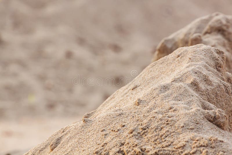 Details of the Sand on the Ground for Construction. Stock Photo - Image ...