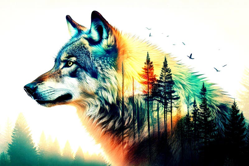 Details and Shadows of Wolves and Double Explorers of Forest Conditions ...