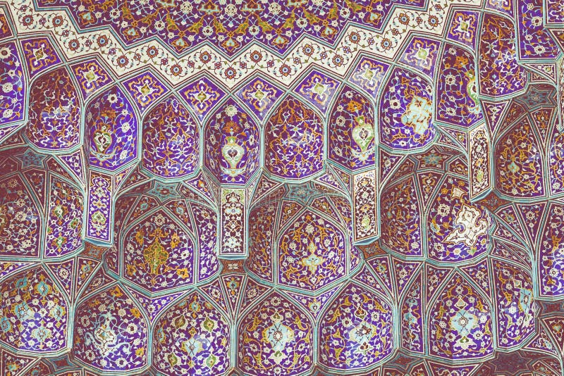 Details of Sheikh Lotfollah Mosque in Isfahan, Iran Stock Photo - Image ...