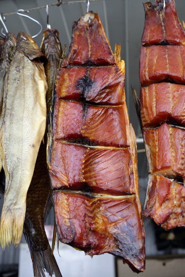 Details of smoked fish stock image. Image of market, dried - 55752939