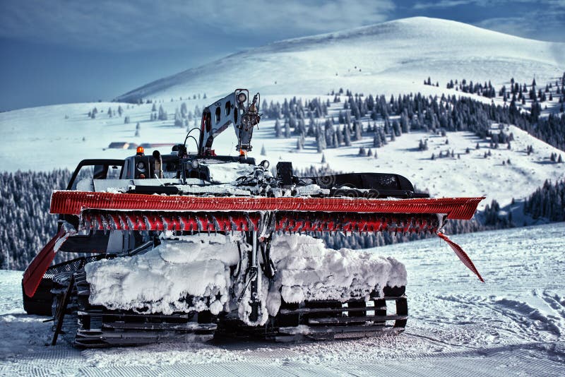 Details of Snow Removal Machine Stock Image - Image of snowmobile ...