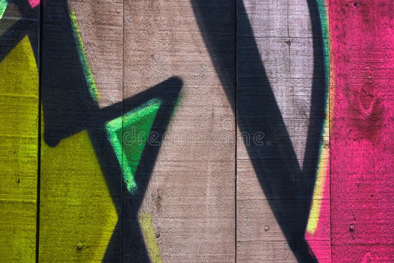 Details of Some Graffiti on a Wooden Wall Stock Image - Image of wooden ...