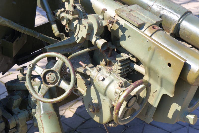 Details of the Soviet Gun in a Public Park Stock Image - Image of ...