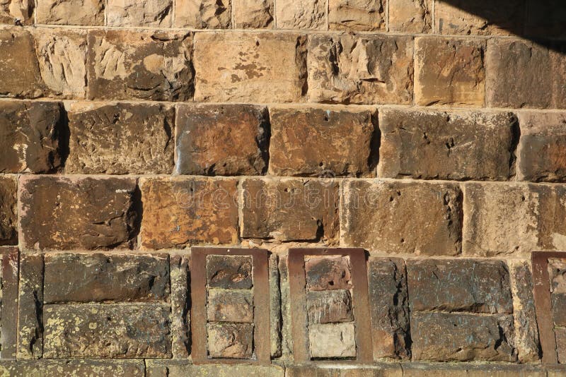 Details Stone Blocks on Pier Carlisle Bridge Stock Photo - Image of ...