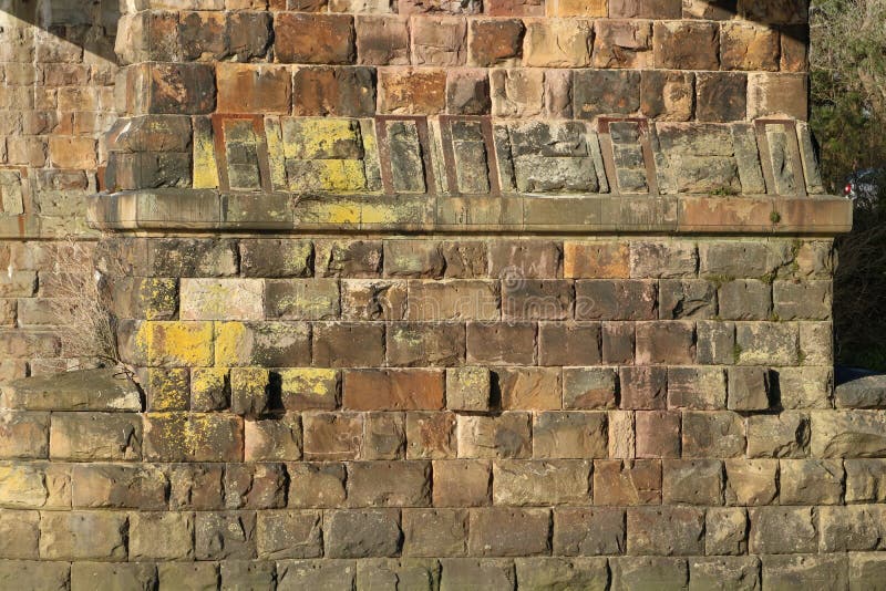 Details Stone Blocks Pier Lune Bridge Lancaster Stock Image - Image of ...
