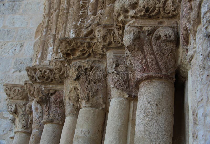 Columns of a Medieval Temple Stock Image - Image of artisann, beautiful ...