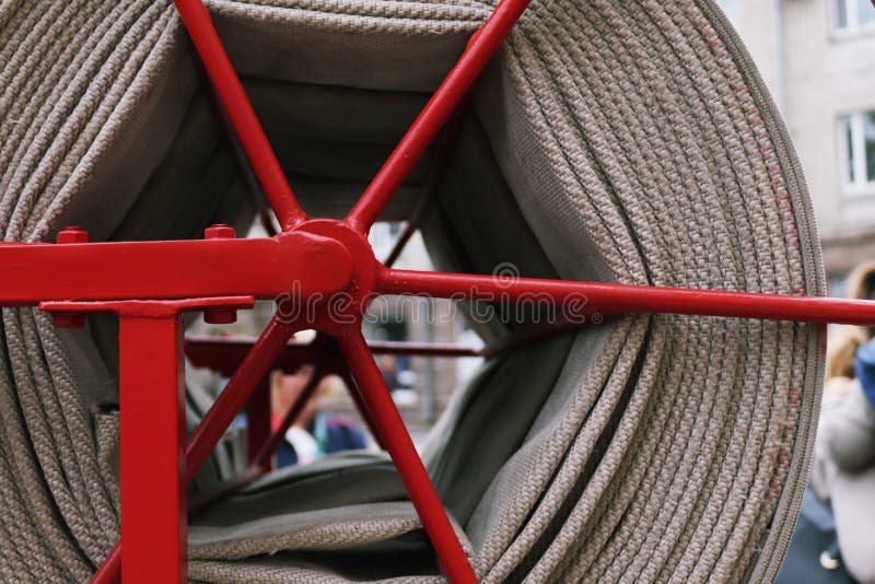Details and Structure of the Fire Truck Stock Image - Image of pipe ...