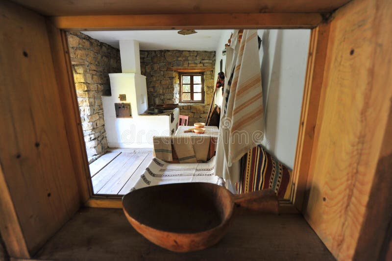 Traditional Romanian House Interior Editorial Stock Image - Image of ...