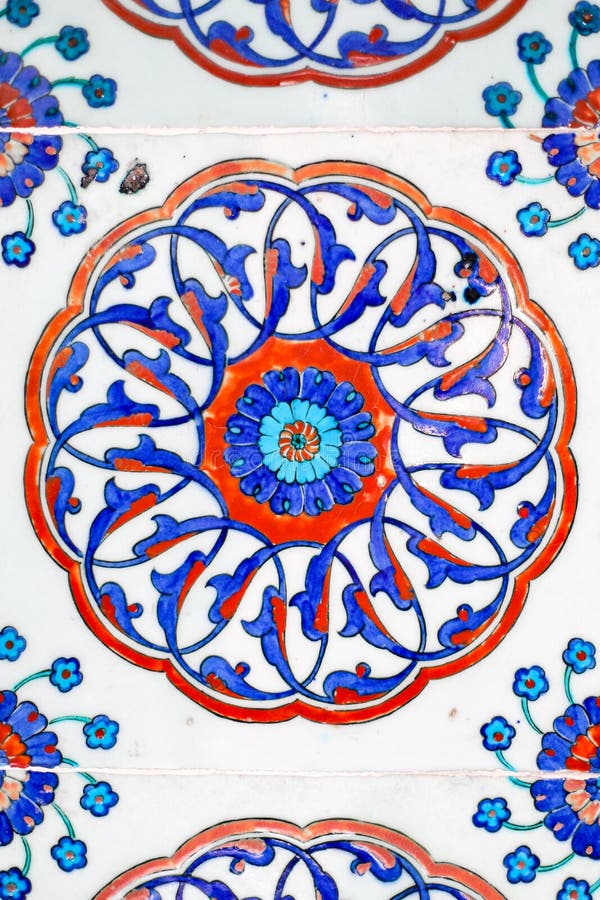 Turkish Blue Tiles stock photo. Image of city, seamless - 132963940