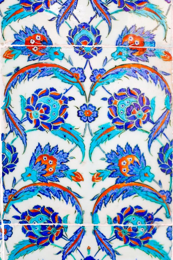 Turkish Iznik Tile Design stock vector. Illustration of istanbul - 82899033