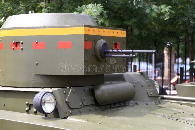 Details of Turret of the Tank Stock Image - Image of aiming, colors ...