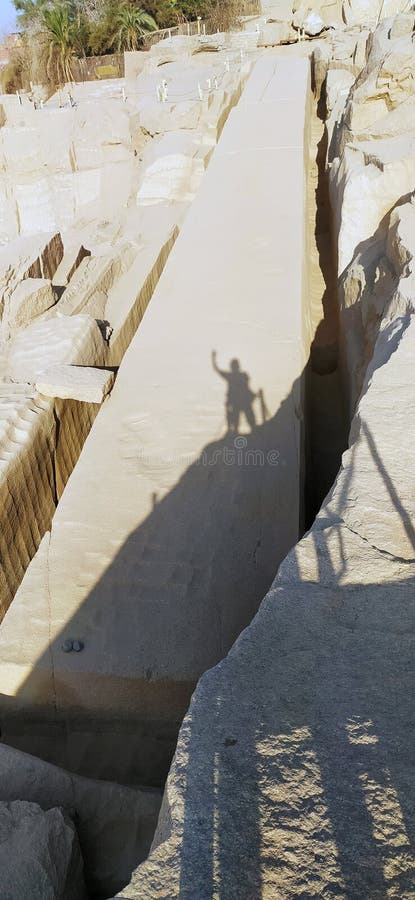 Details of the Unfinished Obelisk at Quarries of Aswan. Enormous ... Details of the Unfinished Obelisk at Quarries of Aswan. Enormous ...
