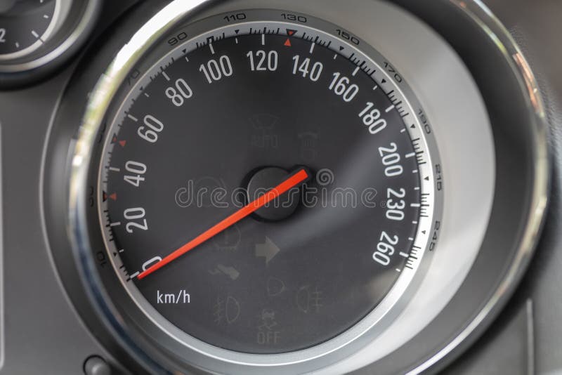 Details Van Snelheidsmeter in Moderne Auto Stock Foto - Image of ...