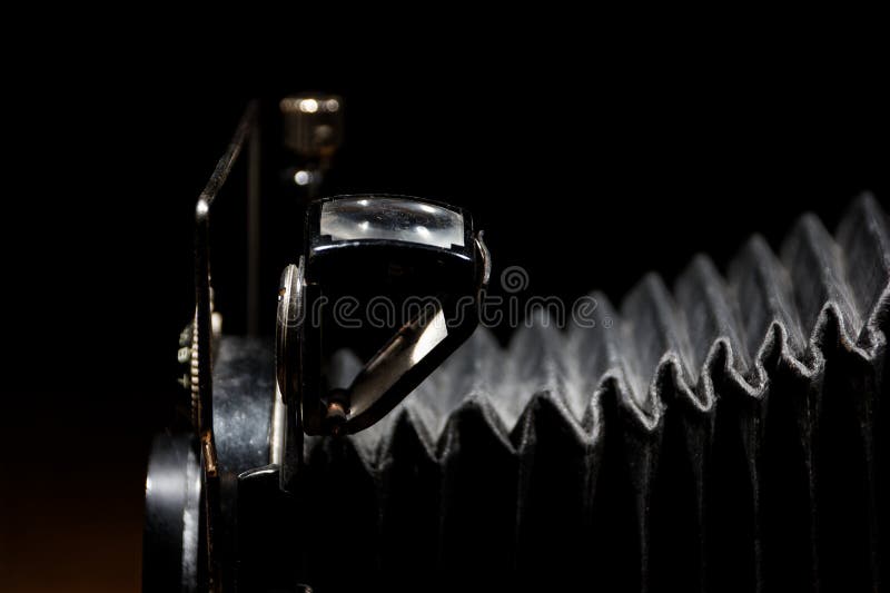 Details of a Vintage Bellows Camera Stock Image - Image of hobby ...