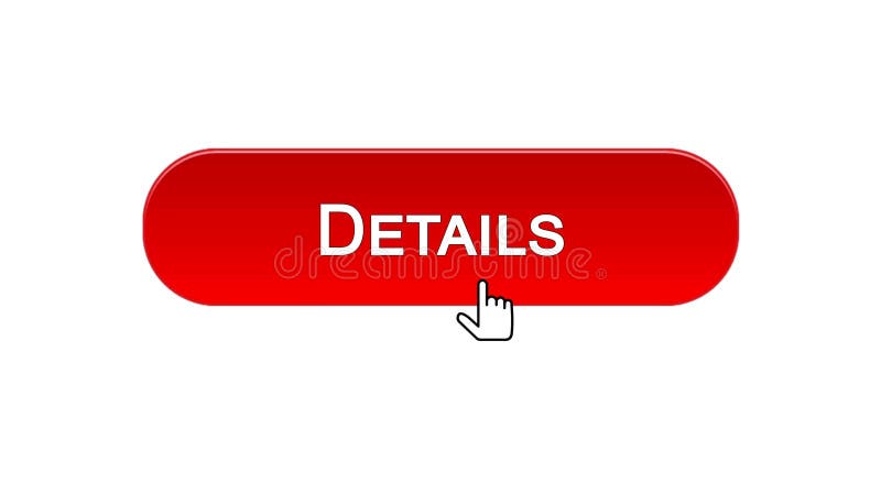 Details Web Interface Button Clicked with Mouse Cursor, Red Color, Analysis Stock Illustration ...