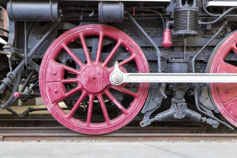 The Wheels of the Old Train Stock Photo - Image of rusty, machine ...