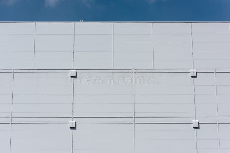 Details of a White Warehouse Wall.. Stock Image - Image of building ...