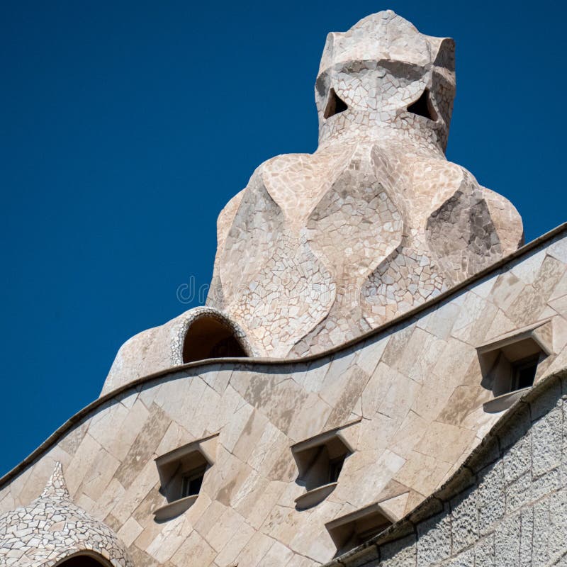 Details of the Work of a Genius Called Gaudi. Stock Image - Image of ...