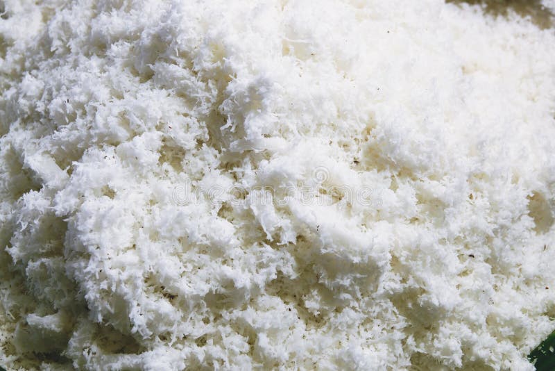 Detalhe Abstrato De Coco Raspado, Polpa De Coco Imagem de Stock ...