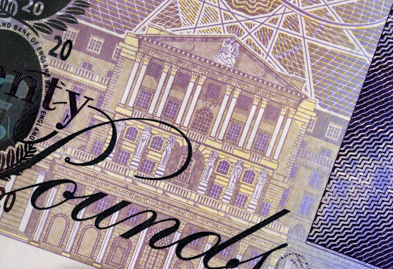 Detalhe Da Nota De Vinte Libras Foto de Stock Editorial - Imagem de ...
