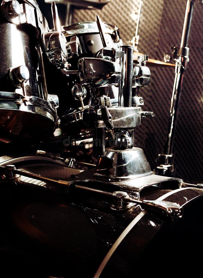 Detalhe Da Vista De Cilindro Instrumento Musical Imagem de Stock ...