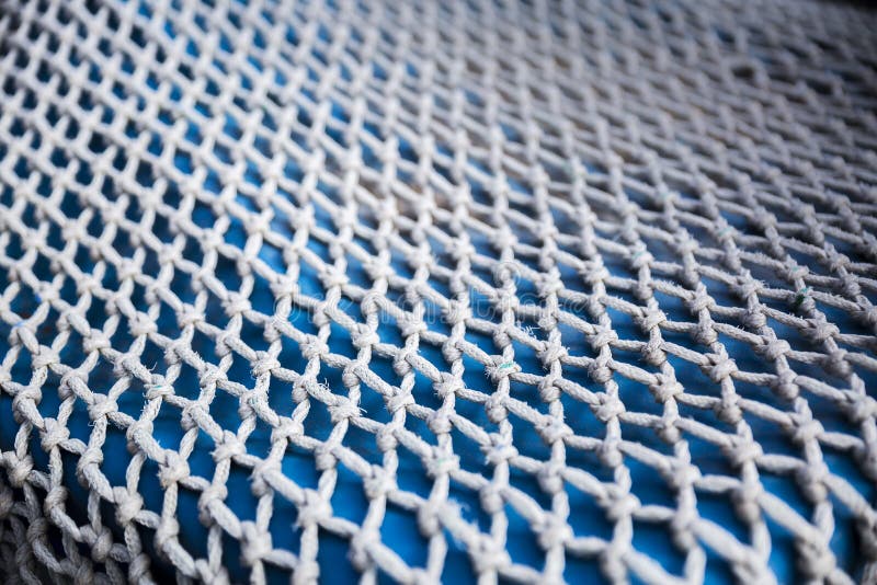 Detalhe De Uma Rede De Pesca Pequena Foto de Stock - Imagem de cabo ...