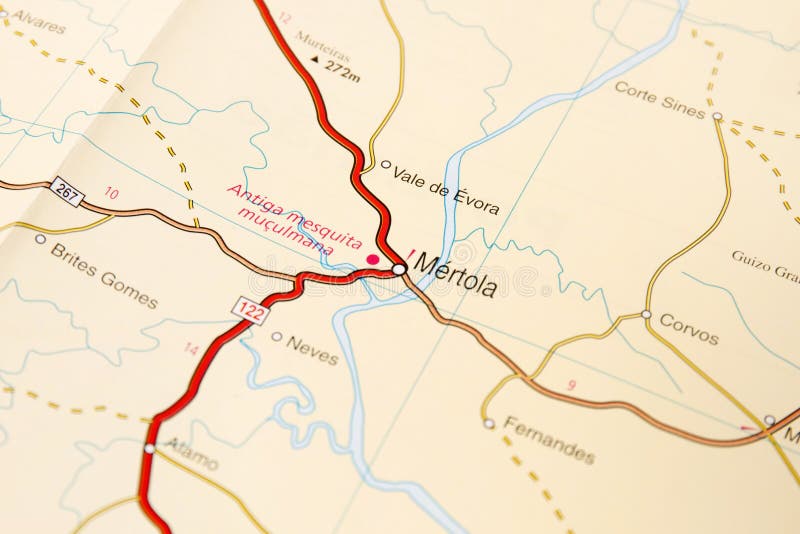 Detalhe Do Mapa De Estradas Foto de Stock - Imagem de detalhe, europa ...