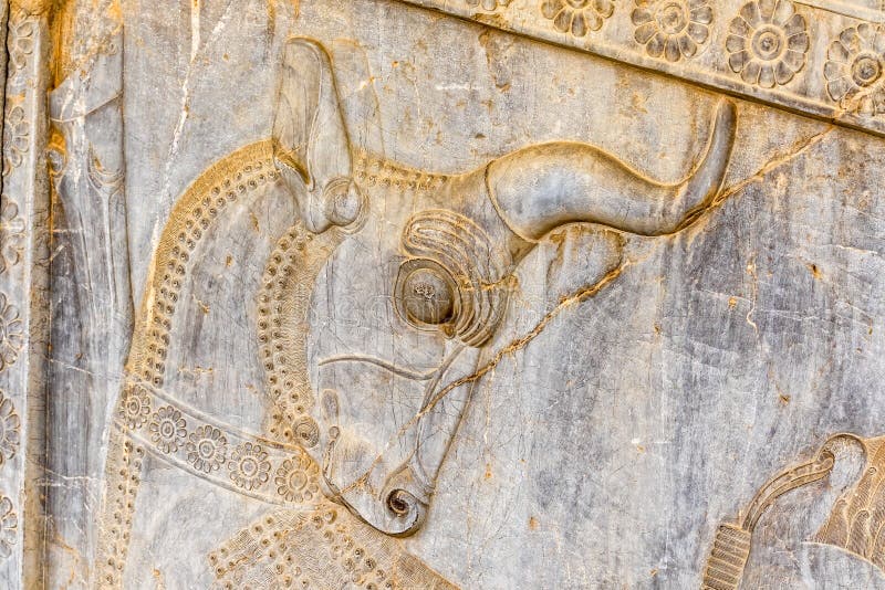 Persepolis: Bull E Lion Fight Foto de Stock - Imagem de felino ...