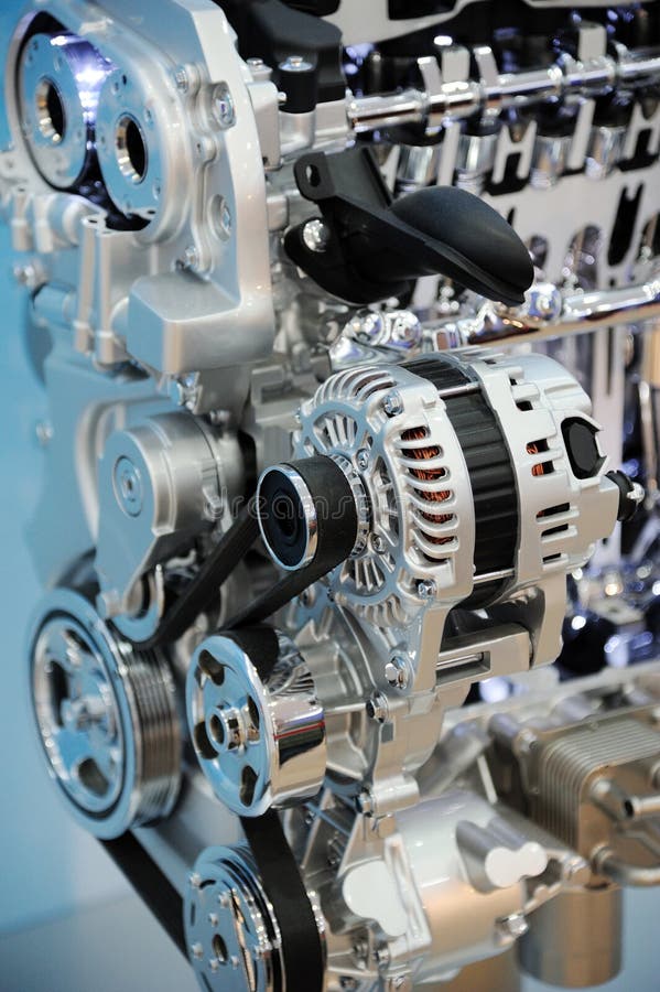 Detalhes De Motor De Automóveis Foto de Stock - Imagem de engenharia ...