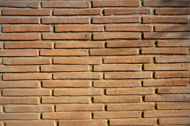 Detalle De La Textura De Brickwall En Color Ocre Foto de archivo ...