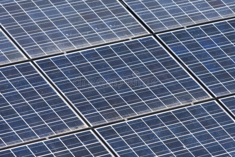 Detalle De La Textura De Los Paneles Solares Foto de archivo - Imagen ...