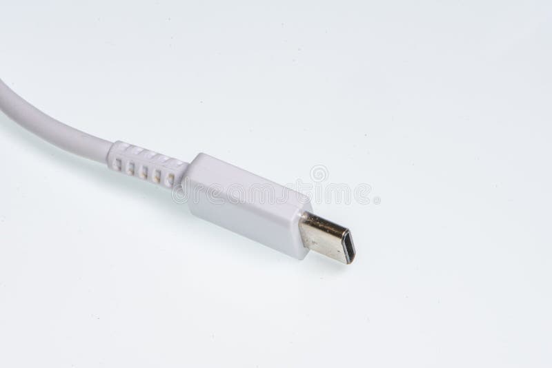 Detalle De Un Conector Usbc Blanco Imagen de archivo - Imagen de objeto ...