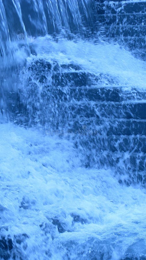 Detalles De La Cascada Azul Foto de archivo - Imagen de afuera ...