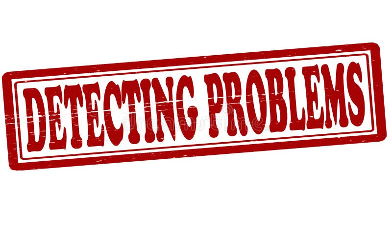 Detectando problemas ilustração stock. Ilustração de conceito - 109825905