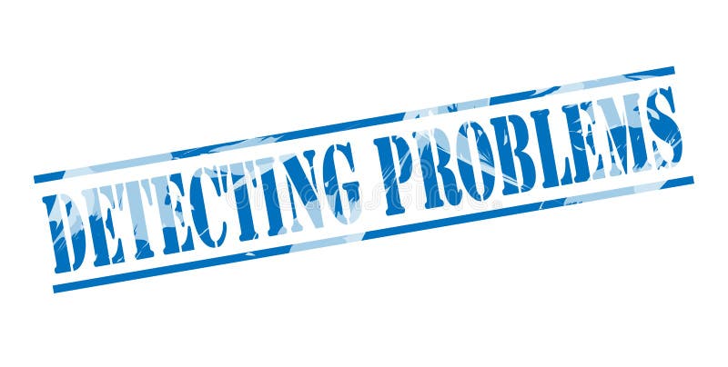 Detecting Problems Rubber Stamp Stock Vector - Illustration of ...