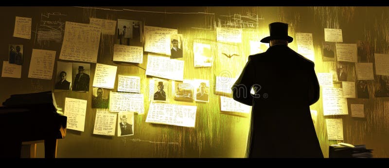 Detection Board with Crime Information, Professional Working in Office ...