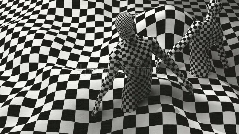 Detection on Composition Image with Black and White Checkered People ...