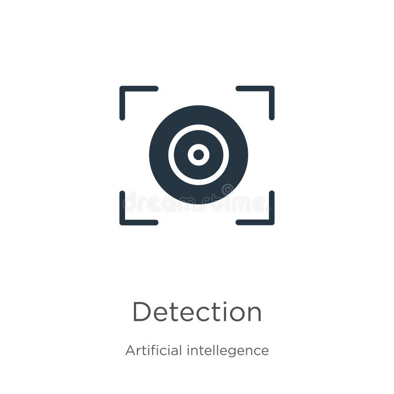Detection Icon Vector. Trendy Flat Detection Icon from Artificial ...