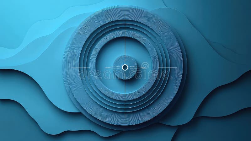 Detection Radar Scanning Presentation Pointer Paper Cut Stock ...