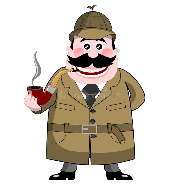 Cartoon Detective Mustache Stock Illustrations – 459 Cartoon Detective ...