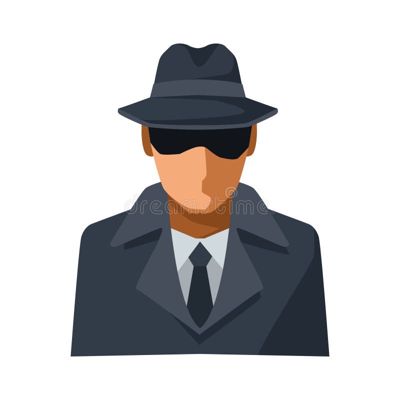 Detective Agent Cyber Security Stock Vector - Illustration of mystery ...